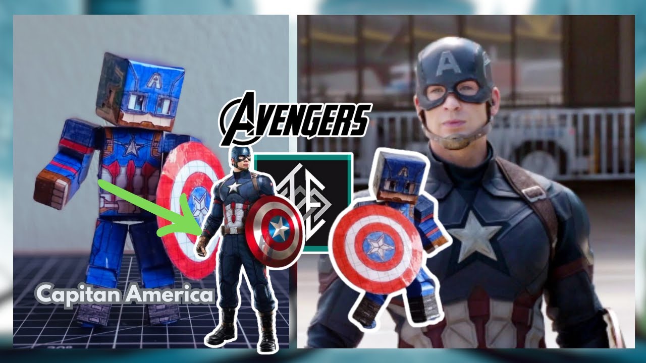 Como hacer al Capitan America |Papercraft| - YouTube