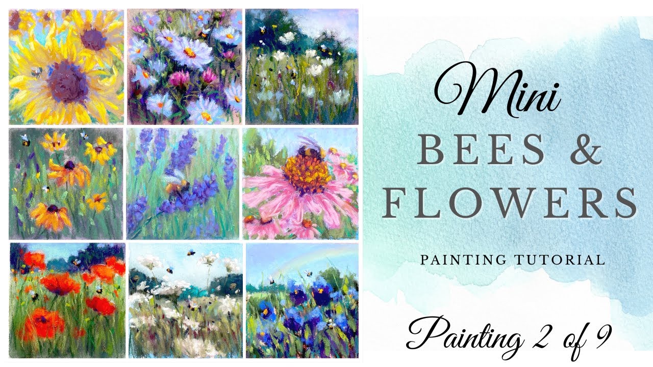 Mini Flower Painting Tutorial / LESSON #2 / Great for Beginners - YouTube