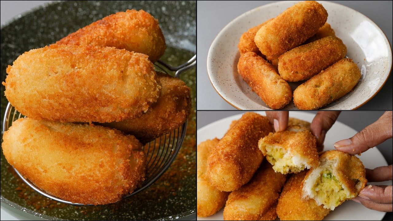 Bread Cutlet Recipe | Potato Stuffings Bread Snacks | Aloo Bread Recipe ...