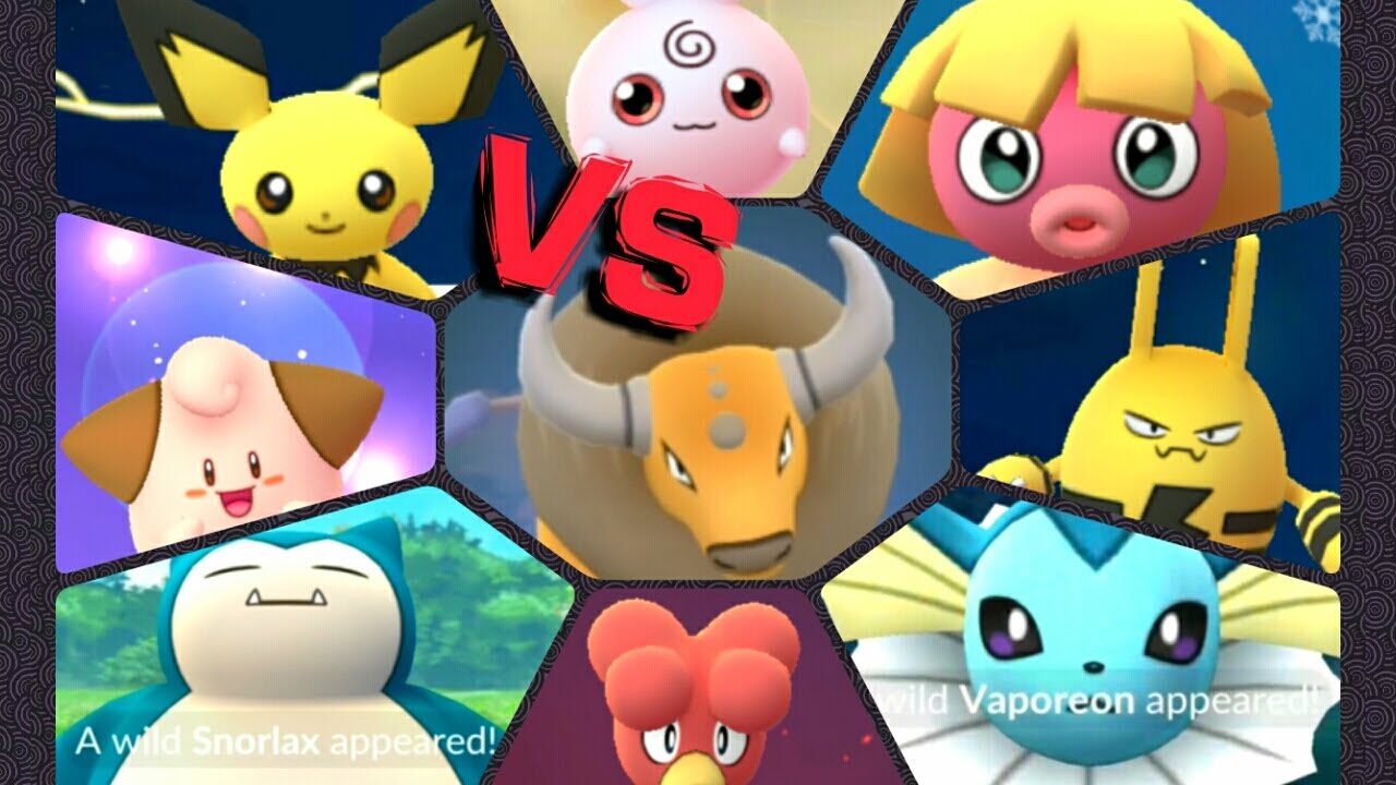 Pokémon GO Gym Battles Generation 2 Pokémon Babies VS Tauros Rare ...