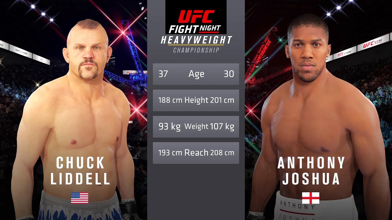 Chuck Liddell vs Anthony Joshua Full Fight - UFC 4 Fight Night - YouTube