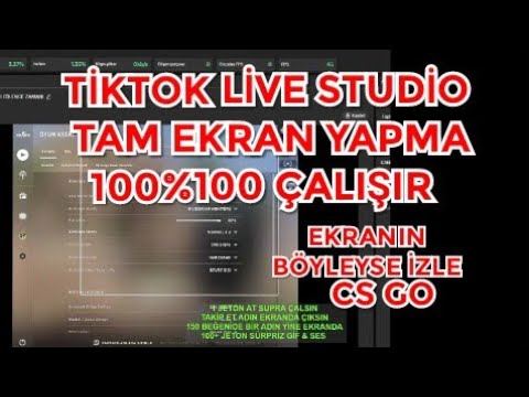 CS GO TİKTOK LİVE STUDİO TAM EKRAN YAPMA SORUNU KESİN ÇÖZÜM #viral  #keşfet