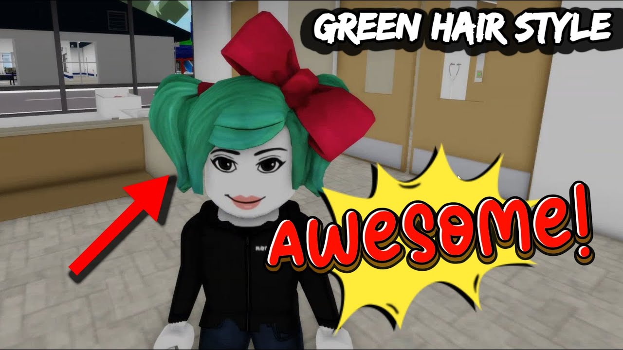 Brookhaven GREEN HAIR STYLE ID Code (Hair Ideas 2024 Roblox IDs) # ...