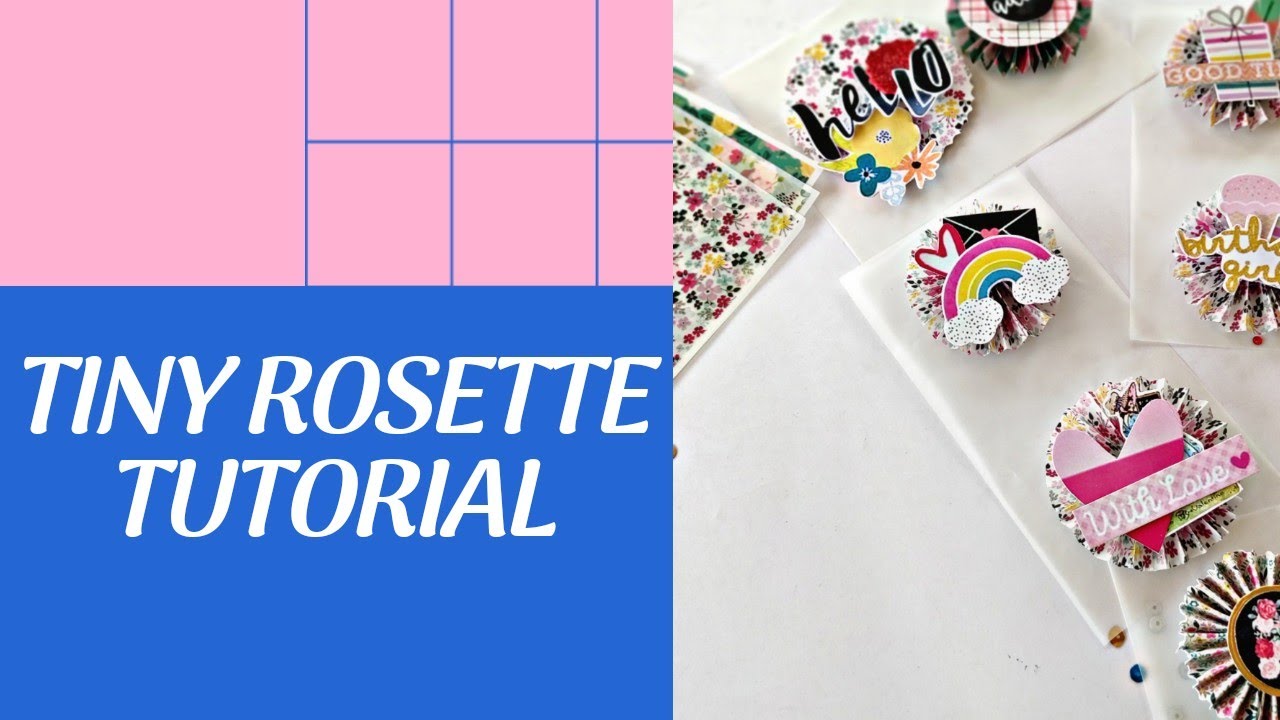 DIY TINY ROSETTE - YouTube