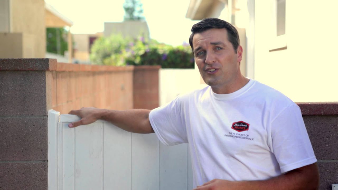 How to Paint a Wood Gate - YouTube