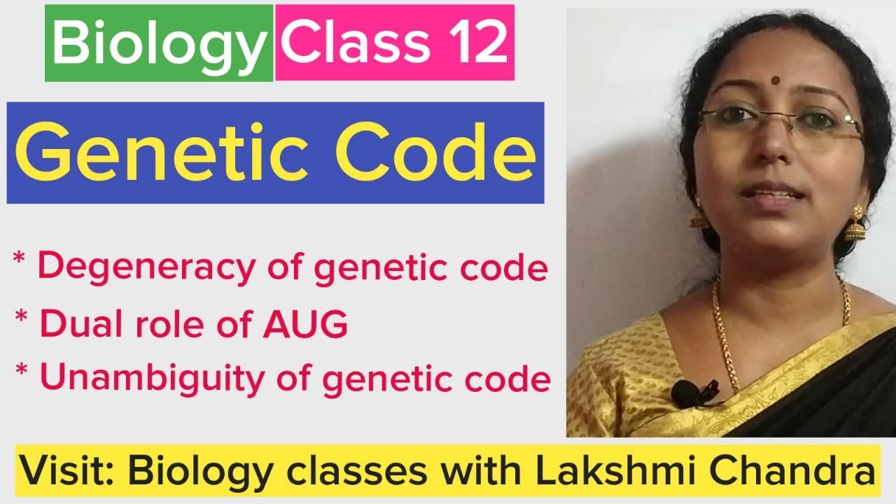 Genetic Code | Class 12 Biology | NEET Biology - YouTube