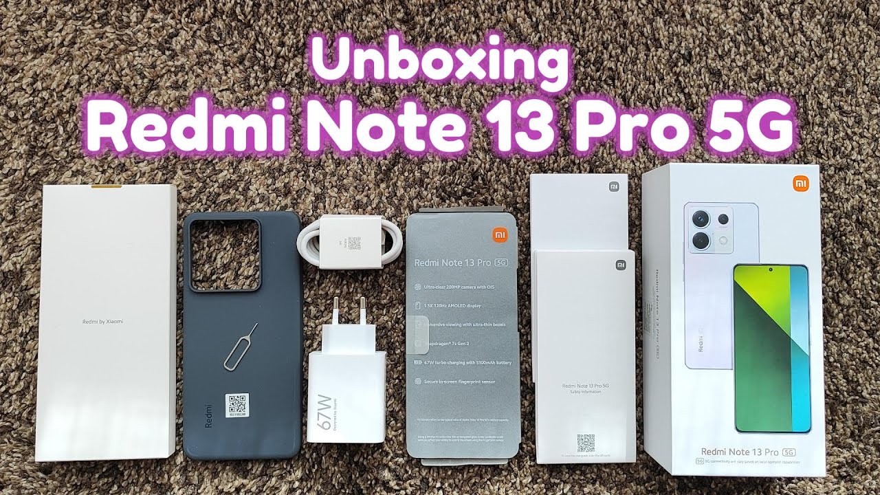 Redmi Note 13 Pro 5G Unboxing #redminote13pro5gunboxing - YouTube