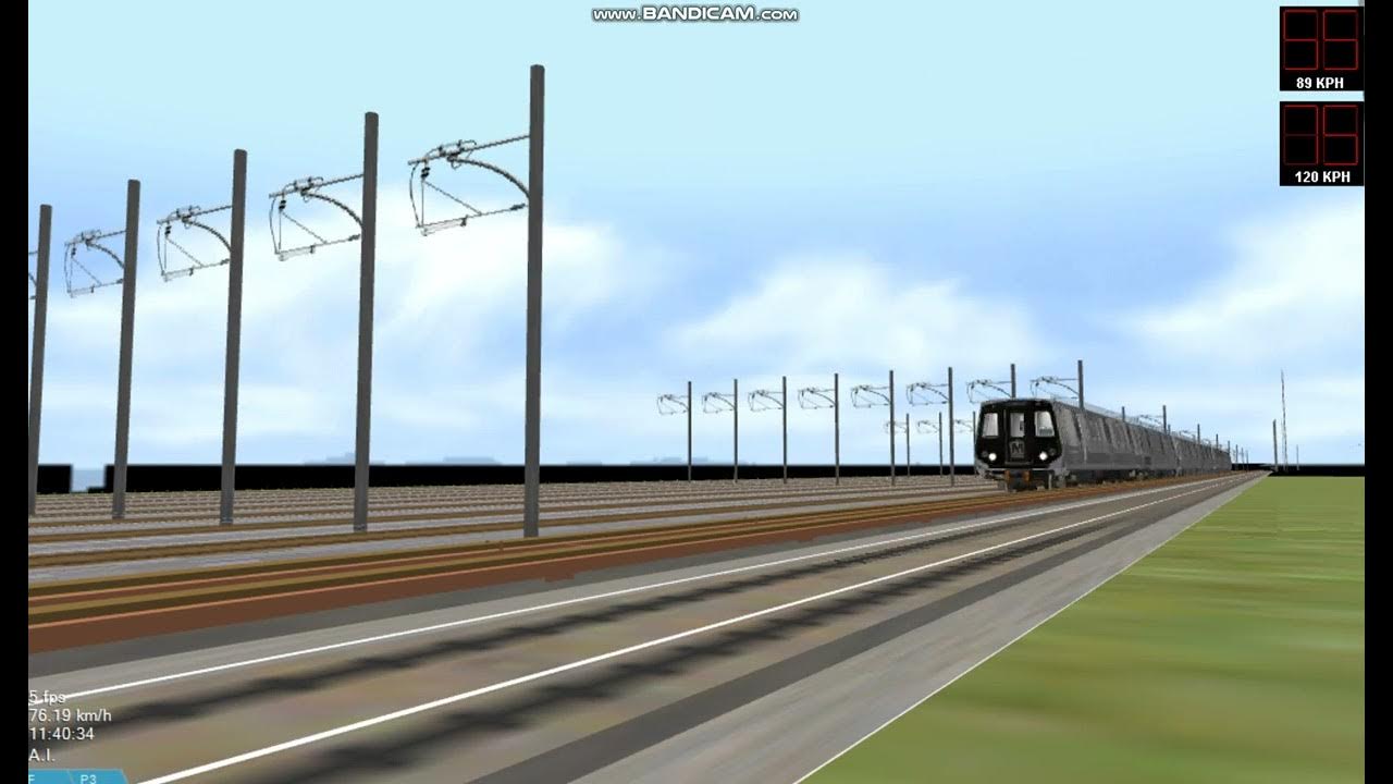 Openbve WMATA 7000 series Red Line Train Bypassing at First Street NE - YouTube