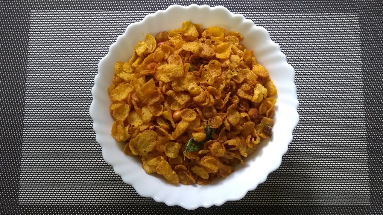 Easy,Tasty,Quick Weight loss snack Cornflakes chivda recipe| cornflakes ...