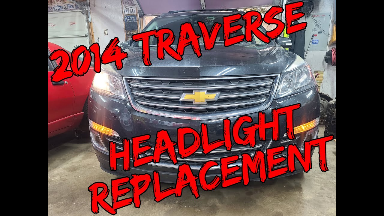 The Midnight Mechanic - 2014 Chevy Traverse headlight replacement - YouTube