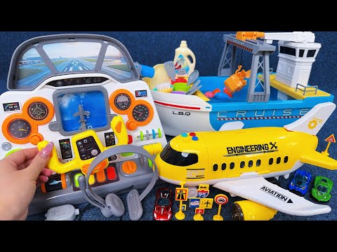 11 Minutes Satisfying with Unboxing Aircraft Cockpit Flight Simulator Playset ASMR | Review Toys