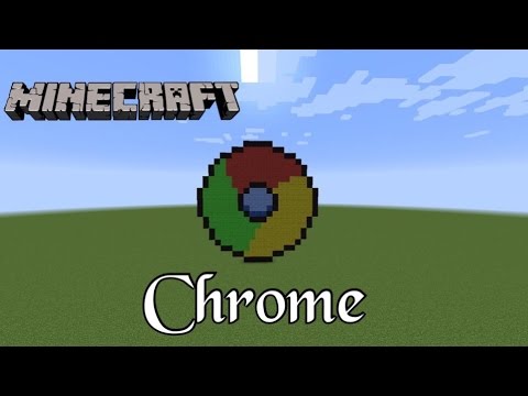 Minecraft Pixel Art Timelapse - Google Chrome Logo - YouTube