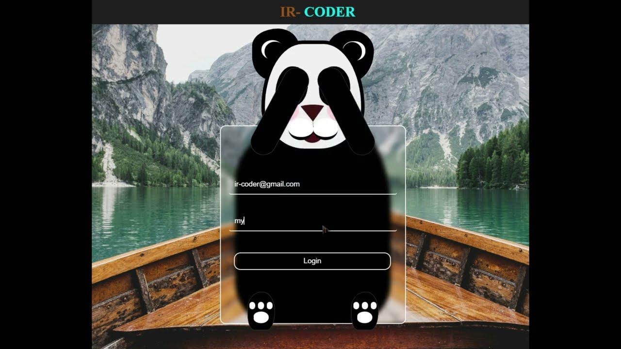 Create a Stunning Panda-Themed Login Page with HTML, CSS & JavaScript ...