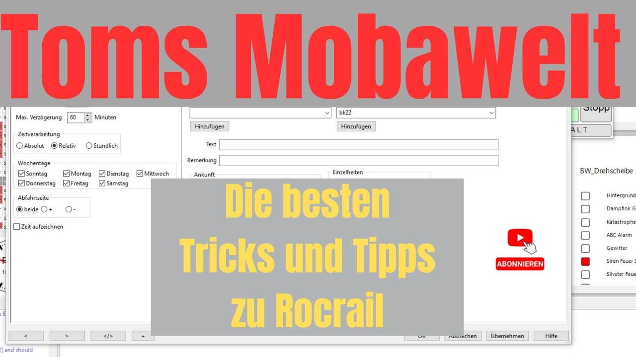 Meine besten Rocrail Tipps und Tricks Teil 1 - YouTube
