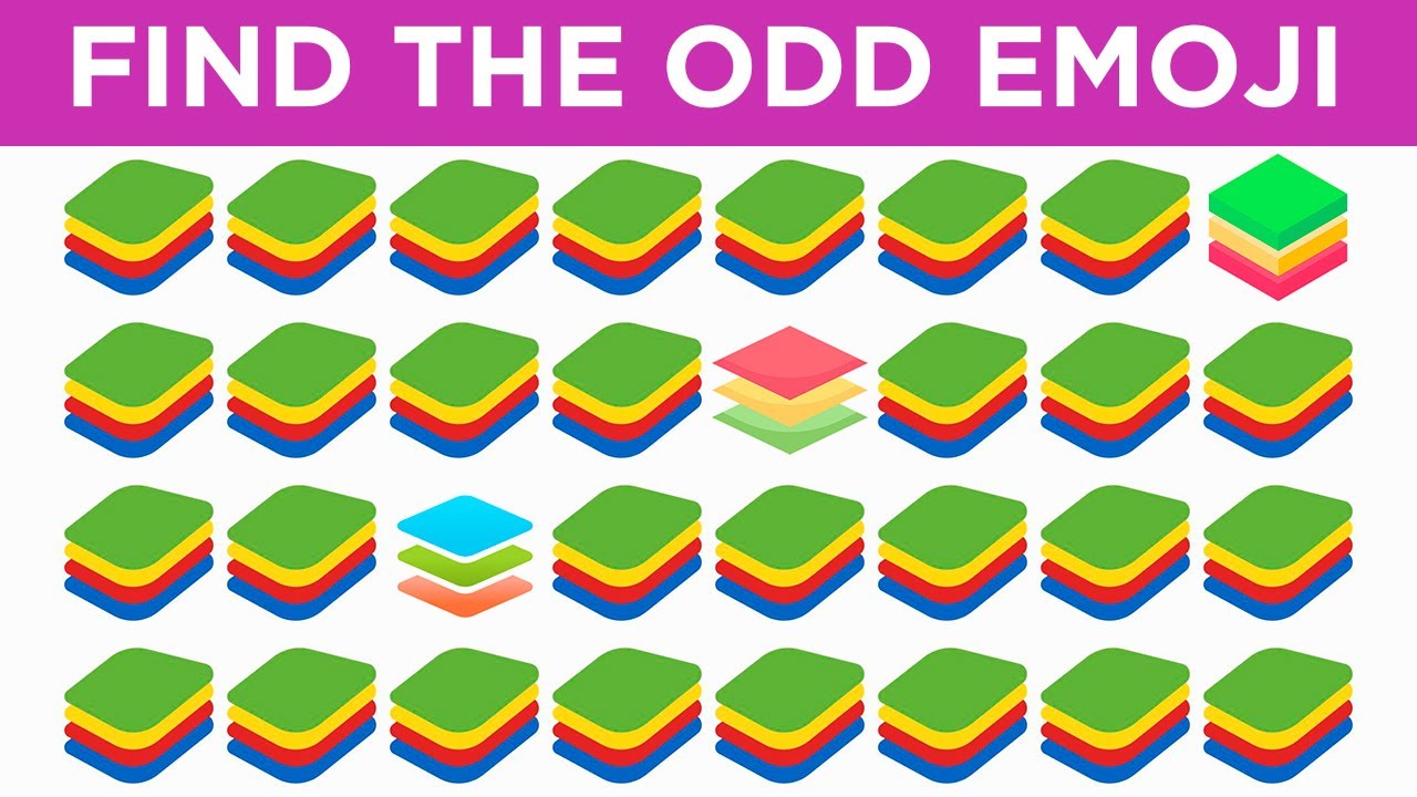 Find The Odd Emoji Out bluestacks #113 - Very difficult level by Kani ...
