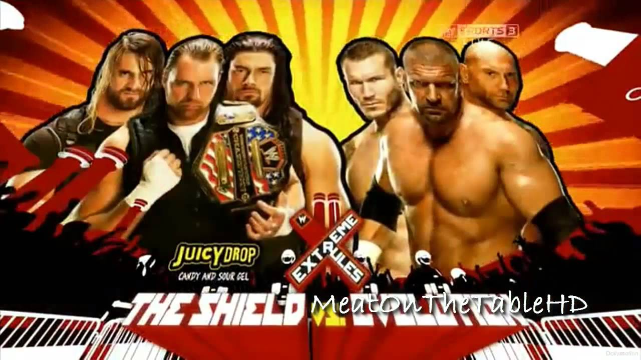 WWE Extreme Rules 2014 - Official Match Card - Evolution vs. The Shield ...