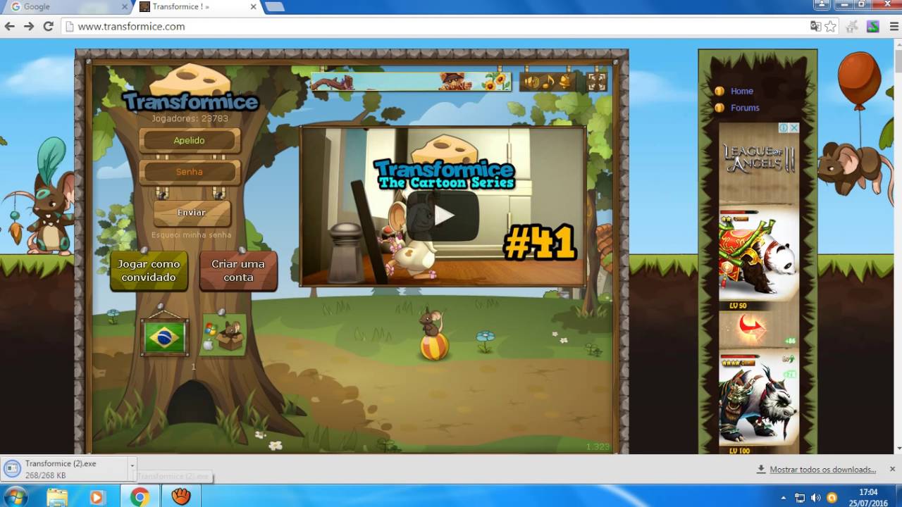 Tutorial: como baixar transformice - YouTube