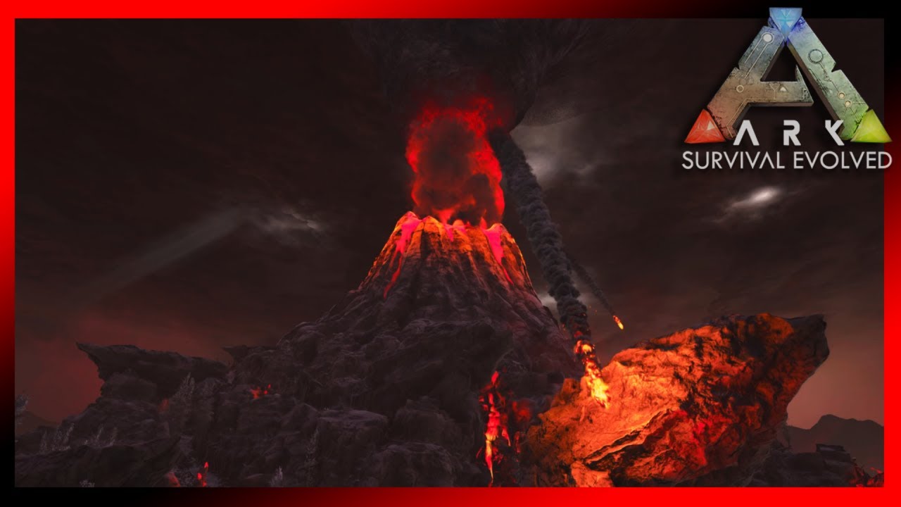 Dodging Meteors in the Volcanic Biome! - Ep. 21 - ARK: The Farewell ...