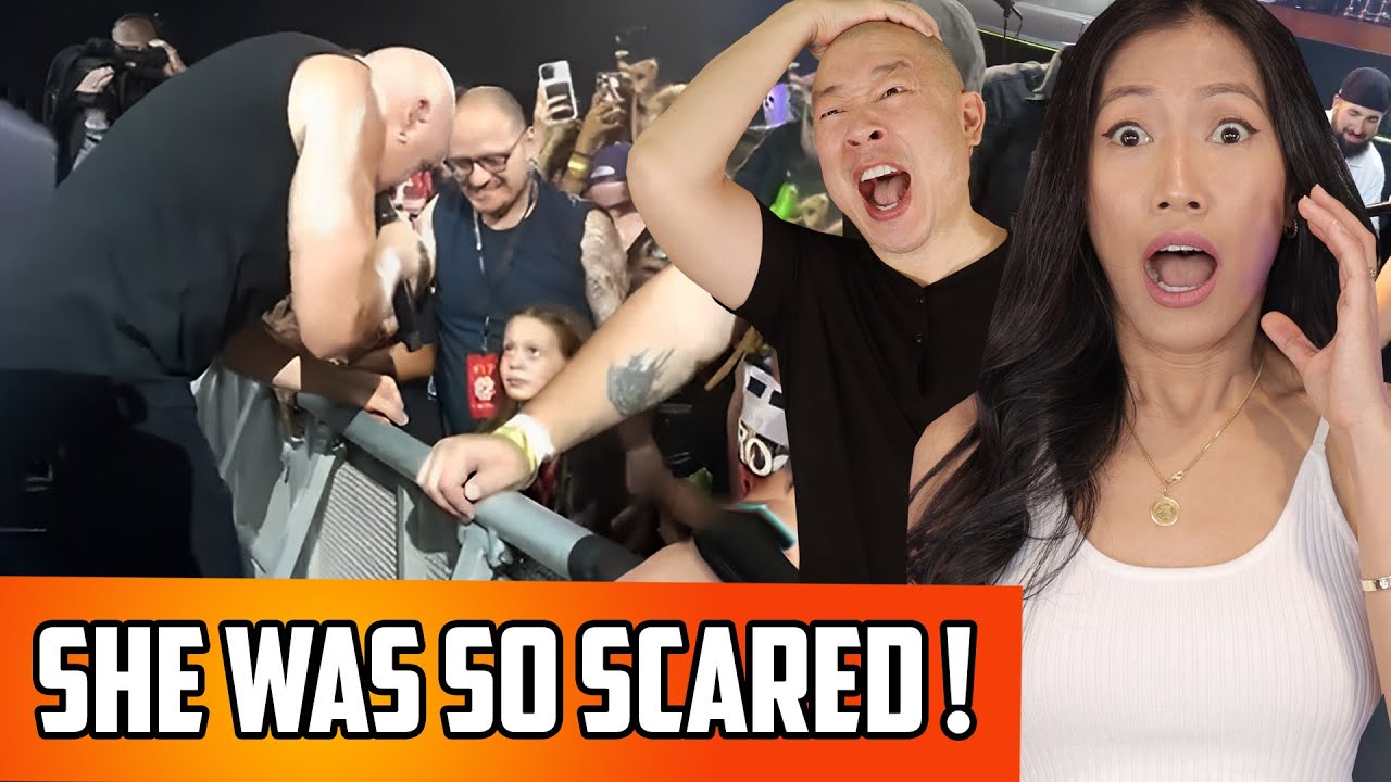 Disturbed Stops Show To Comfort Scared Girl And Boy Reaction - YouTube