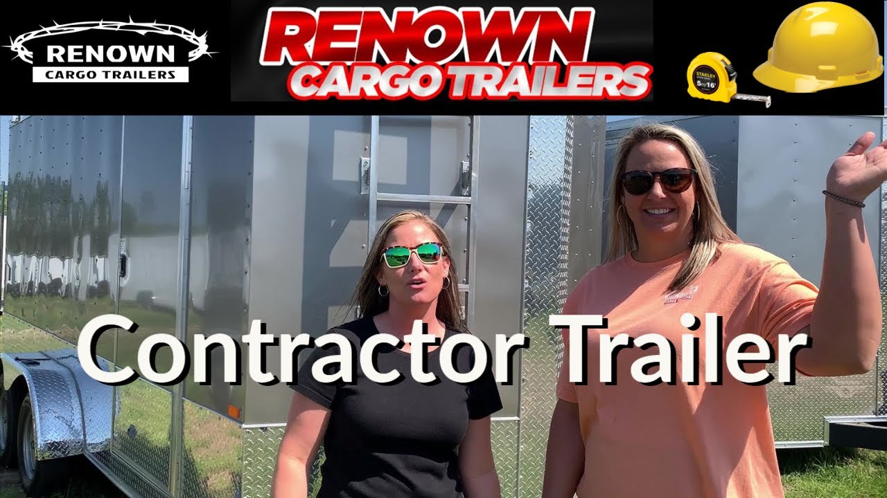 Contractor Trailer | Enclosed Work Trailer | Construction Trailer - YouTube