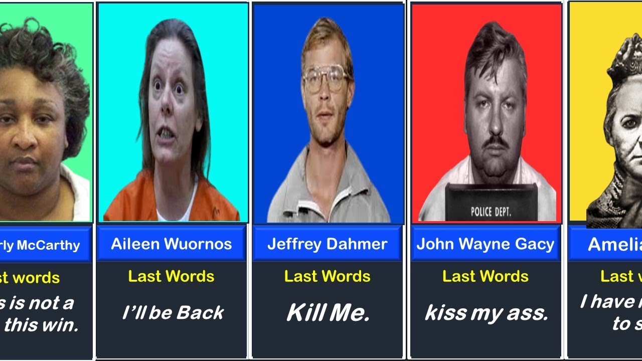 Disturbing Last Words of Serial Killers - YouTube