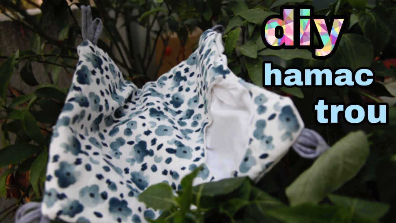 Diy hamac trou pour rat , furets, souris... - YouTube