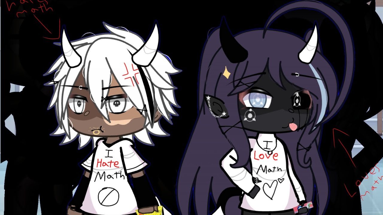 [👫🏻📚] Hate Math And Love Math Duo // Gacha Meme // Custom Clothes // By ...