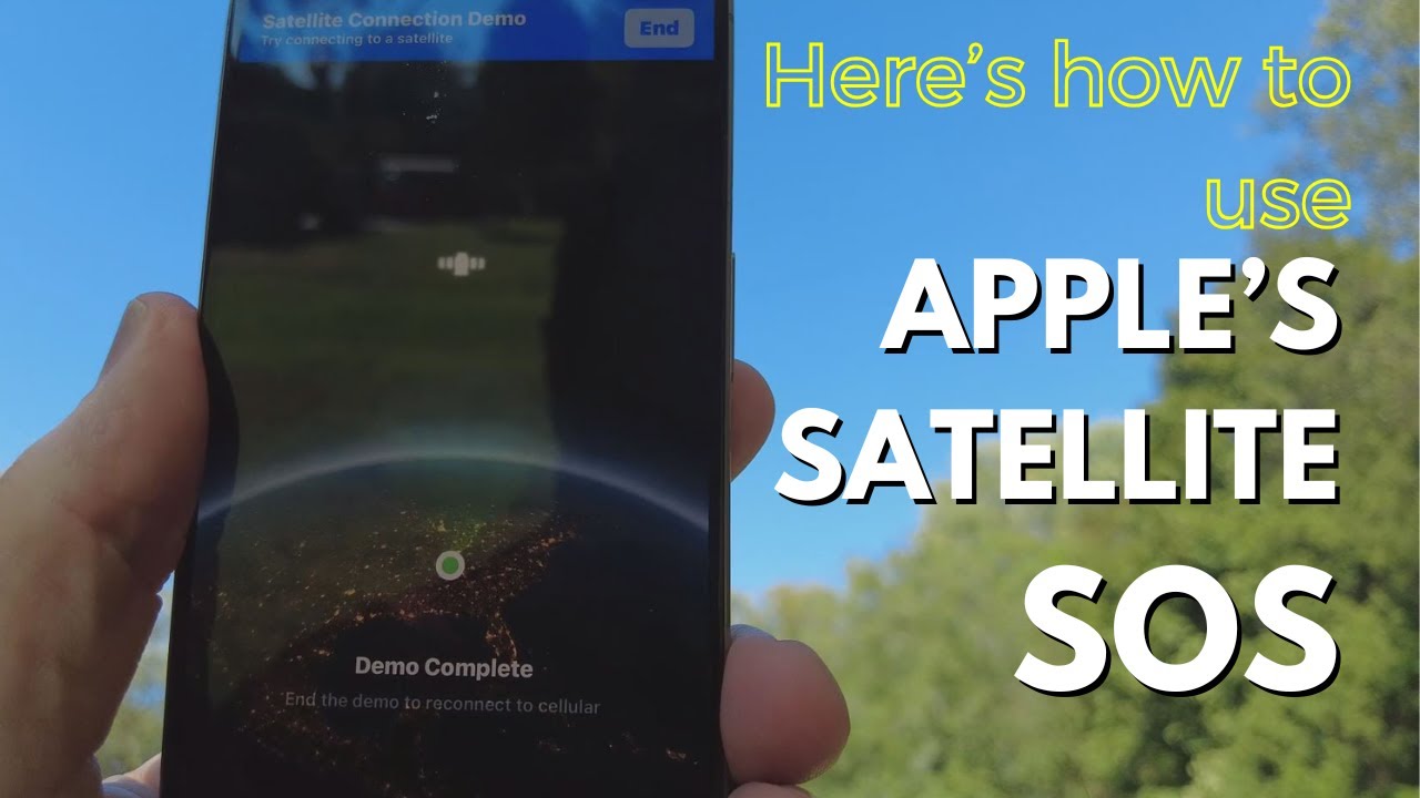 How to use the iPhone's satellite connection - YouTube