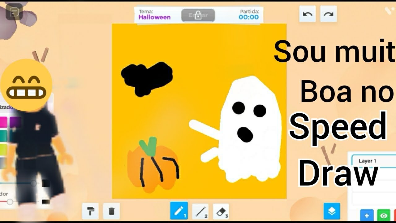 desenhando no Speed draw/Tainá gamer - YouTube