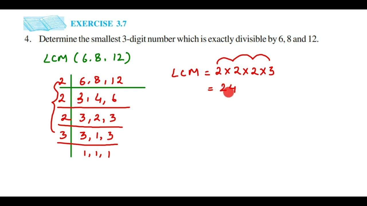 Determine The Smallest 3 digit Number Which Is Exactly Divisible By 6 Determine The Smallest 3 digit Number Which Is Exactly Divisible By 6