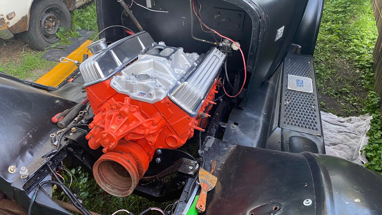 1926 ford model t Dress up kit on the small block Chevy - YouTube