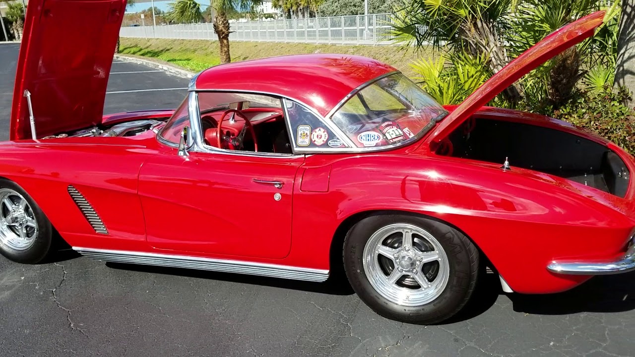 Red 62 Corvette in Florida - YouTube