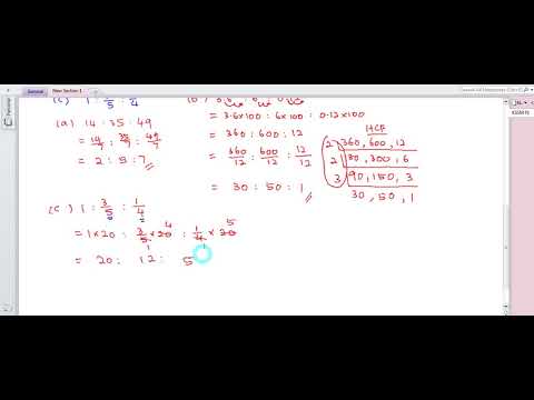 KSSM Form 1 4.1 Ratios - YouTube