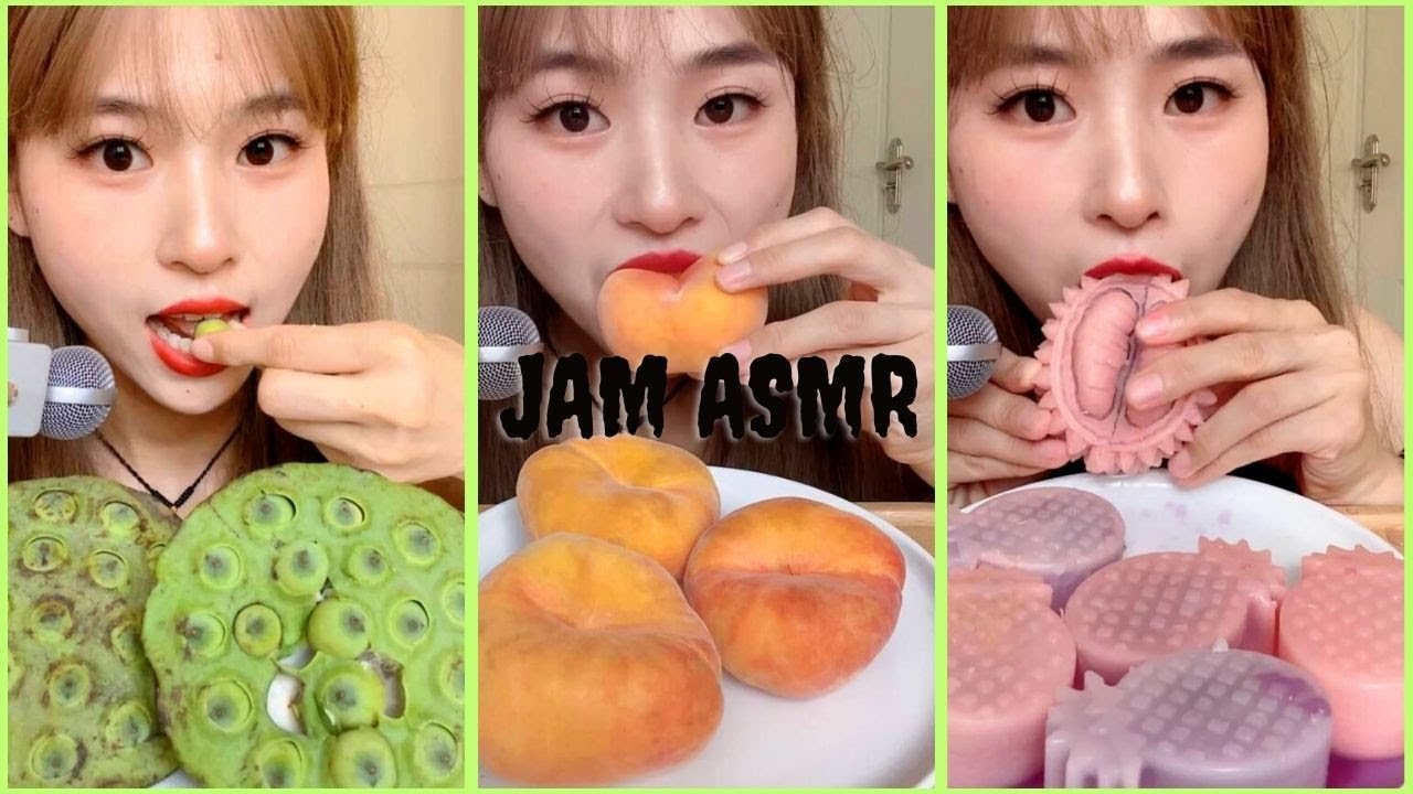 ASMR MUKBANG l Various food party ( Eat jelly and weird things Fruit ...