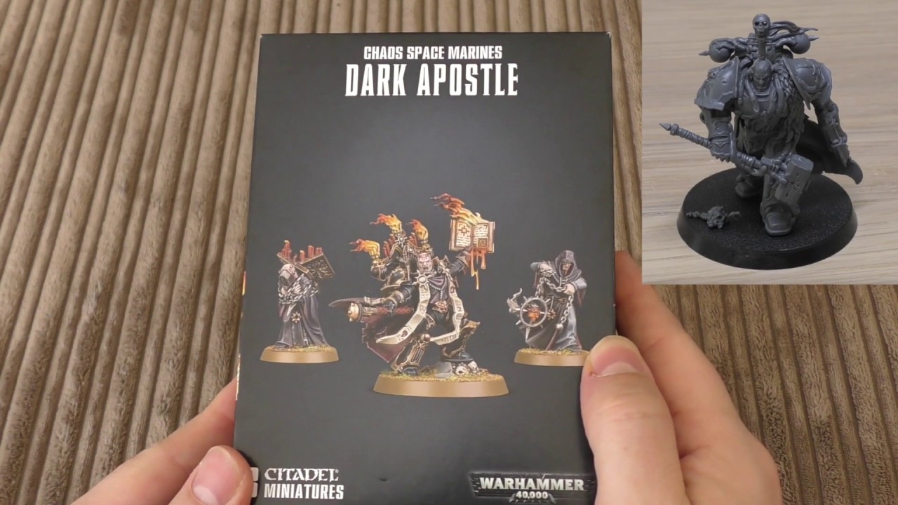 Chaos Space Marines - Dark Apostle - Unboxing (WH40K) - YouTube