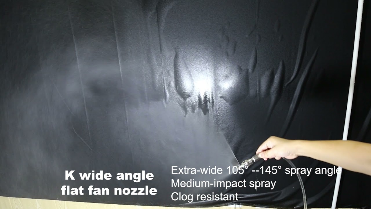 Flood Jet Wide Angle Flat Fan Spray Nozzles - YouTube
