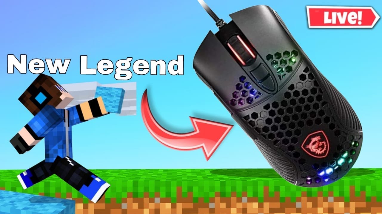 Playing Whith My New Legendry Gaming Mouse|| {Msi m99} Bedwars And MIni ...