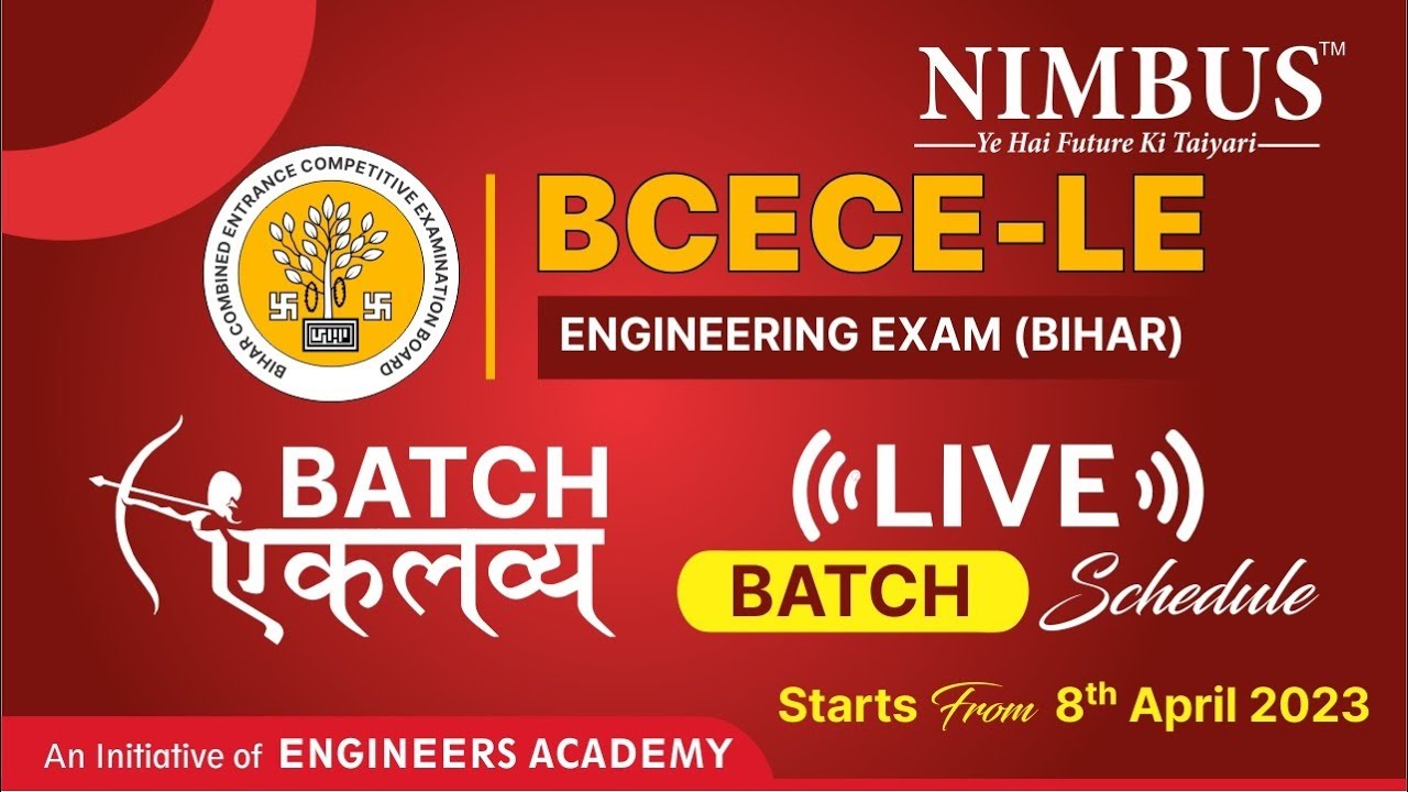 BCECE LE Preparation 2023 | BCECE LE Engineering Exam Live Class ...