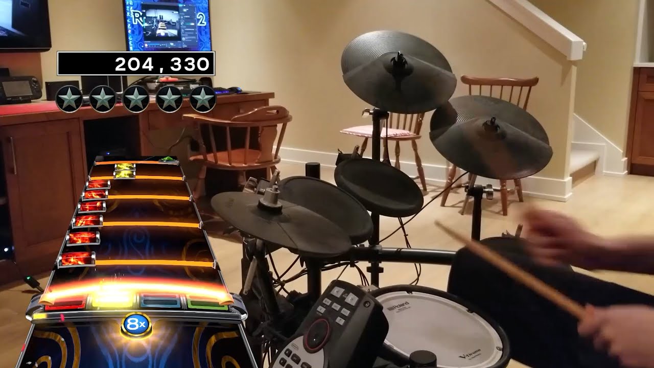 Stacked Actors by Foo Fighters | Rock Band 4 Pro Drums 100% FC - YouTube