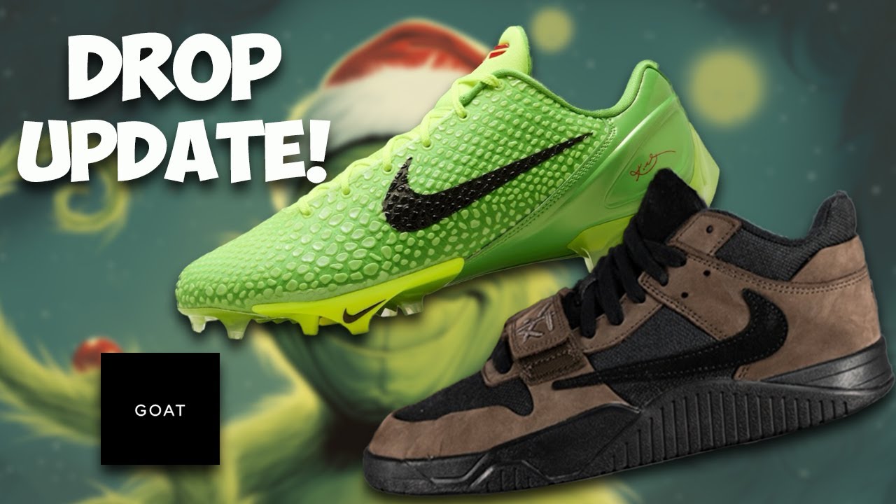 DROP UPDATE Kobe Grinch Cleats & Travis Scott Jumpman Jacks DROP RECAP ...
