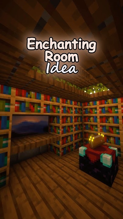 How to build a Library Enchanting Room in Minecraft! #minecraft - YouTube