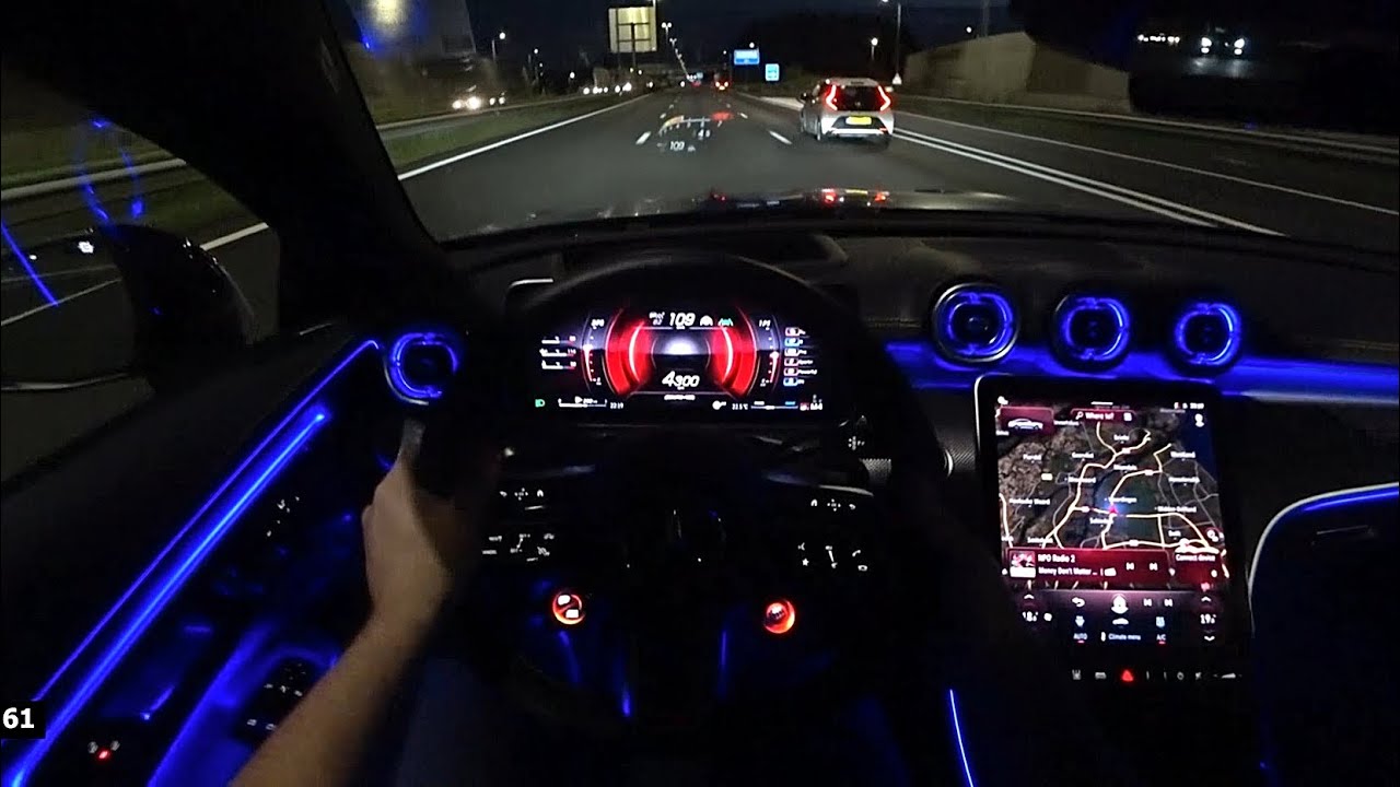 The New Mercedes AMG CLE 53 2025 Test Drive at NIGHT - YouTube