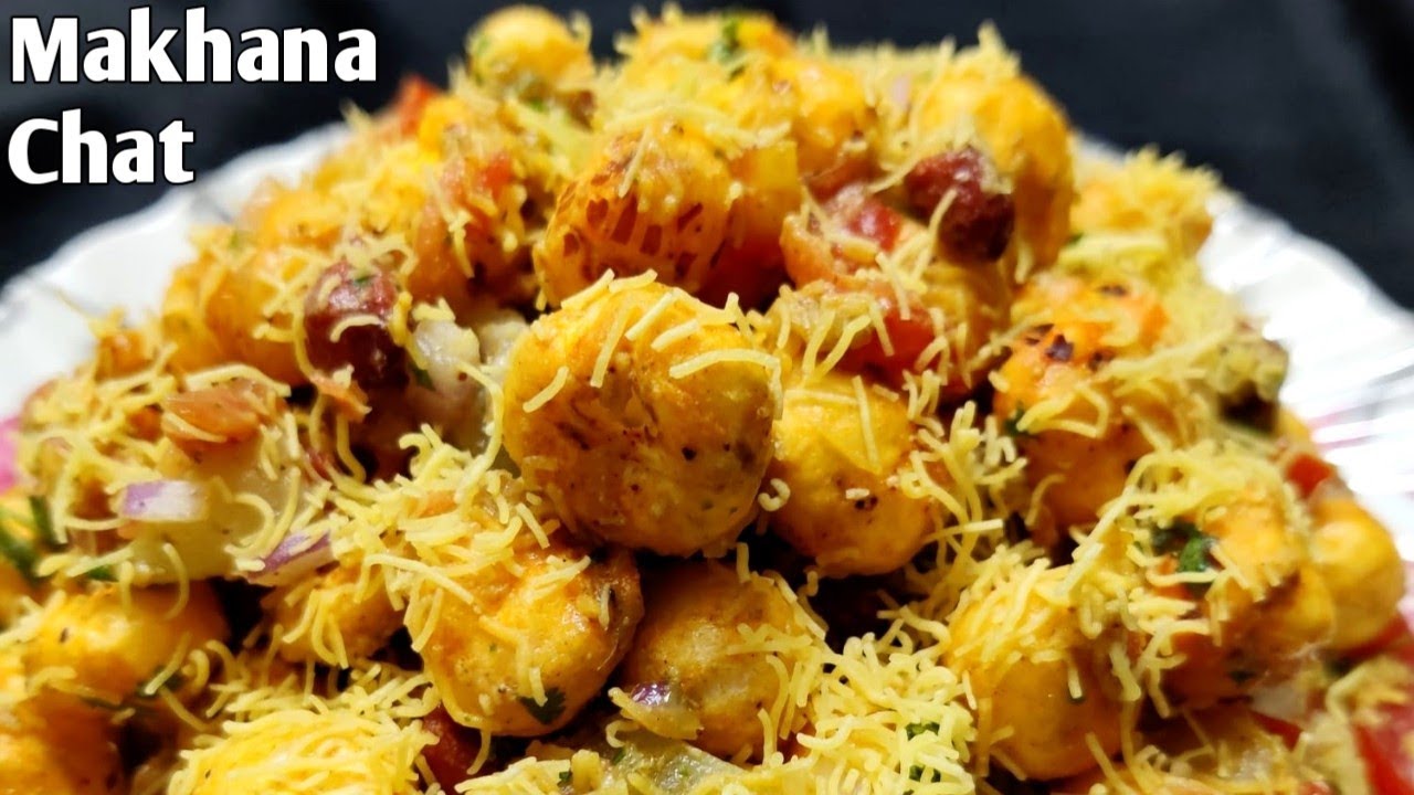 Makhana Chat Recipe||Makhana Recipe||Lotus Seeds Recipe||Fox Nut Recipe ...
