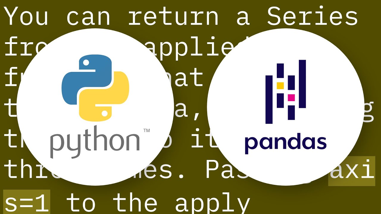 Return Multiple Columns From Pandas Apply YouTube return-multiple-columns-from-pandas-apply-youtube