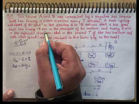 Two towns A and B are connected by a regular bus service with bus ...