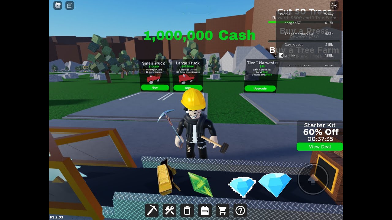 Buying a 1,000 Robux diamond generator.... (Roblox factory simulator ...