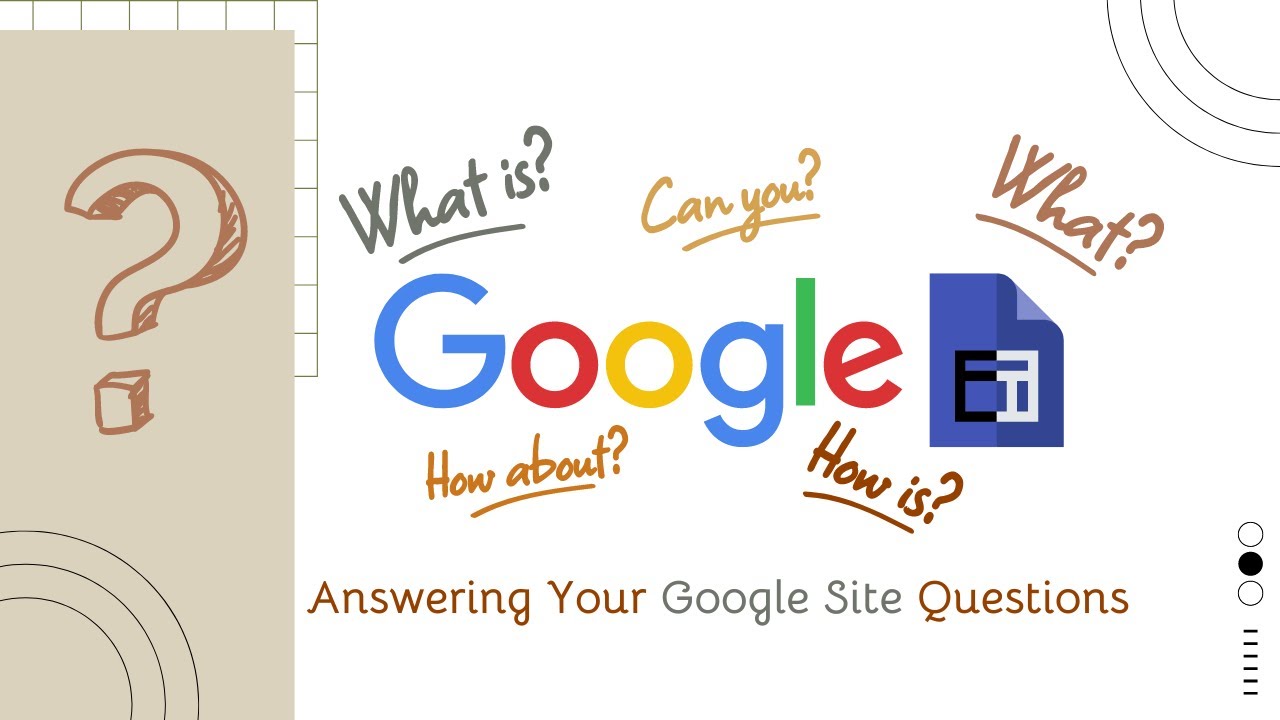 Answering Your Google Site Questions - YouTube