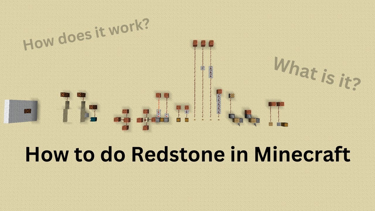 How to use Redstone in java 1.21 - YouTube