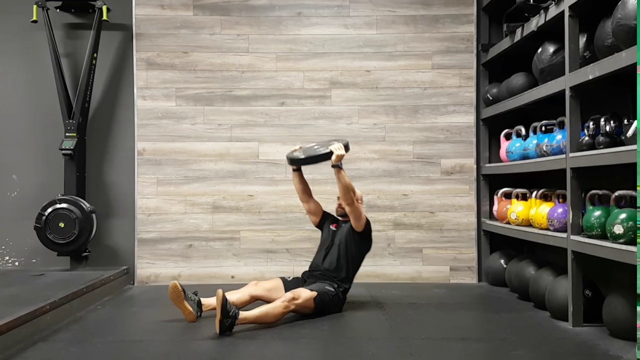 Plate Turkish sit up - YouTube