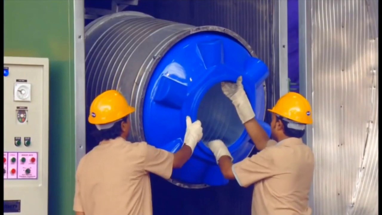 Manufacturing Of WaterTank By Rotational Molding - YouTube